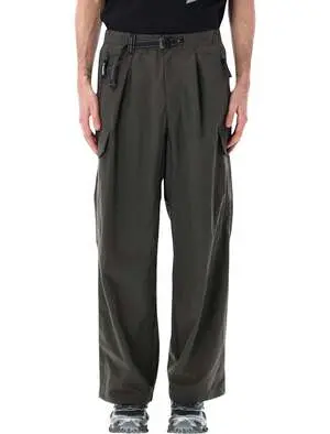 AND WANDER Multiple Pocket Cargo Pants - Charcoal