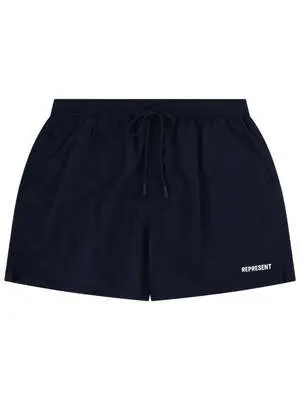 REPRESENT Lightweight Nylon Mini Shorts - Blue