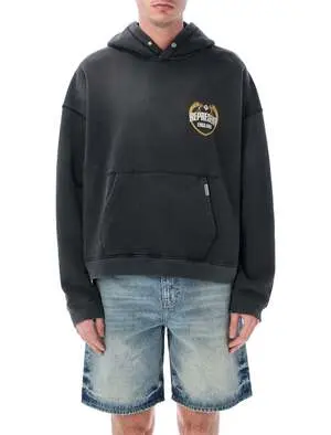 REPRESENT Box Fit Angel Hoodie - Stained Black