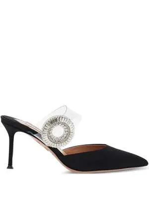 AQUAZZURA Silk Hoop Heeled Pumps