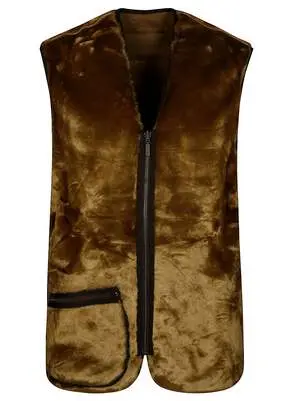 Barbour Warm Pile Gilet - Marrone