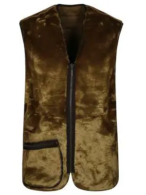 Barbour Warm Pile Gilet - Marrone