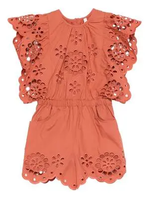 Zimmermann Mini Scalloped Trim Dress With Pockets - Red