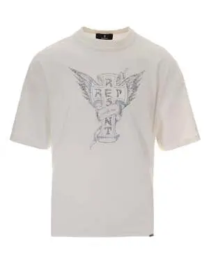 REPRESENT Graphic Oversized T-shirt - Flat White