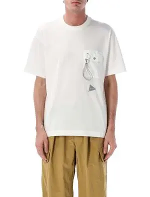 AND WANDER Crafted Pocket T-shirt Size