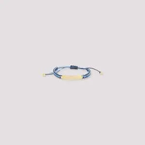 Miu Miu Cotton And Metal Bracelet - Blue