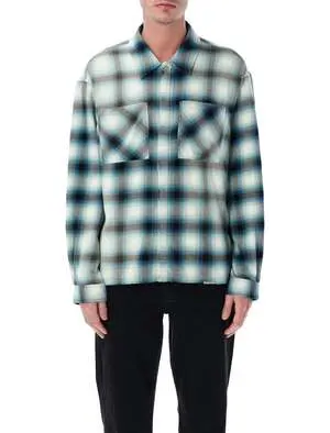 REPRESENT Plaid Overshirt With Chest Pockets