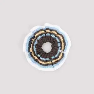Miu Miu Striped Scrunchie - Brown