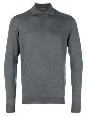 DRUMOHR Merino Wool Polo Shirt Fall/winter 2025 - Grey