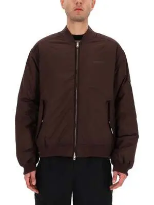 REPRESENT Boxy Fit Bomber Jacket - Brown
