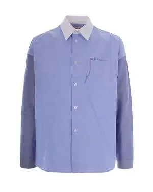 Marni Mini Woven Casual Shirt - Sapphire