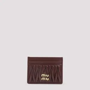 Miu Miu Mini Lamb Leather Cardholder Compact Elegance