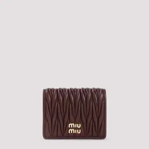 Miu Miu Mini Leather Wallet - Red
