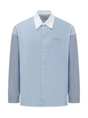 Marni Pocketed Cotton Shirt - Sapphire