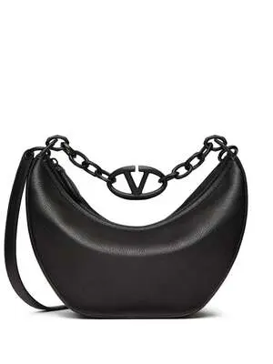 Valentino Garavani Mini Vlogo Moon Hobo Handbag - Nero