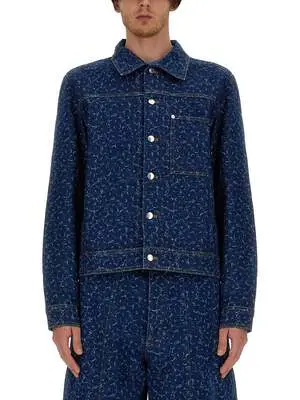 Maison Kitsuné Printed Jacket - Denim