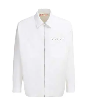 Marni Mini Woven Shirt For - Lily White