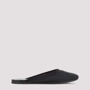 Miu Miu Polyester Slip On Shoes - Black
