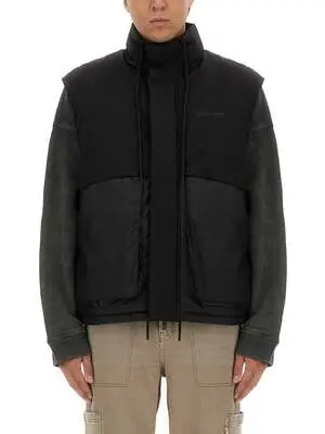 REPRESENT Padded Vest - Black