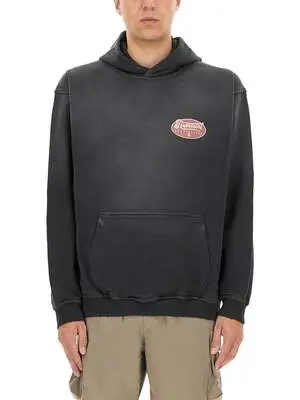 REPRESENT Luxury Regular Fit Sweatshirt - Black