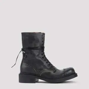 Miu Miu Lace-up Ankle Boots