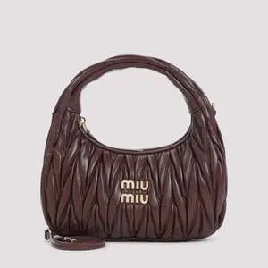 Miu Miu Mini Leather Handbag 20cm X 13cm X 6cm - Red
