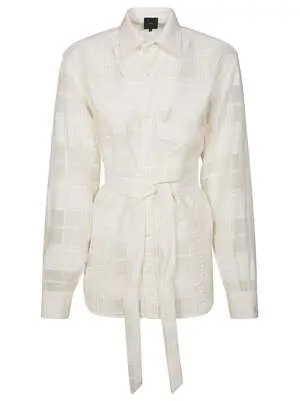 MAISON JEJIA Relaxed Fit Dress Shirt For - Bianco