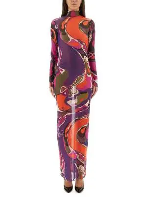 Emilio Pucci Orchid Print Mini Dress It - Multicolour