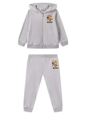 Moschino Mini Suit Set With Teddy Bear Motif - Grey