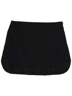 Emilio Pucci Wool Blend Mini Skirt - Black
