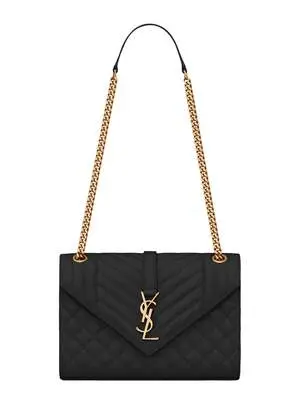 Saint Laurent Quilted Leather Chain Shoulder Bag
