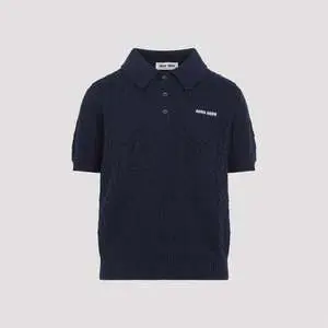 Miu Miu Classic Polo Shirt - Blue