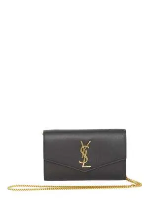 Saint Laurent Uptown Mini Chain Wallet - Nero