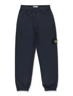 Stone Island Organic Cotton Fleece Loose-fit Joggers - Blue