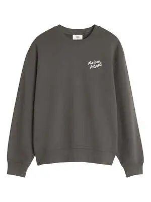 Maison Kitsuné Cotton Sweatshirt With Logo - Brown
