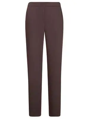 PAROSH Elegant Wide-leg Trousers For Ss26 - Marrone