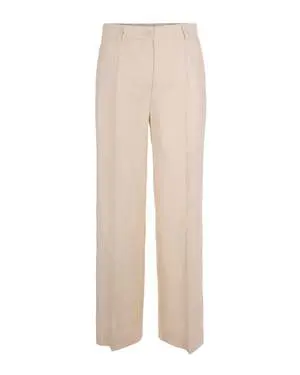 PAROSH High-waisted Wide-leg Trousers - Sabbia