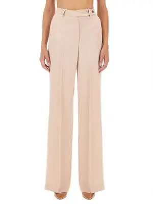 Kiton Regular Fit Satin Pants - Pink