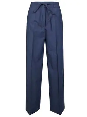 PAROSH Canyox Straight Leg Trousers - Blu