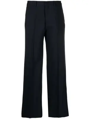 PAROSH High-waist Wide-leg Trousers - Blu