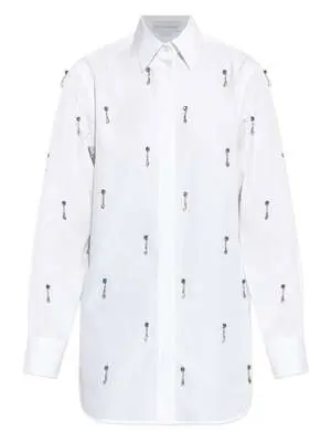 Stella McCartney Embellished Oxford Shirt - White