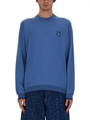 Maison Kitsuné Fox Head Jersey - Azure