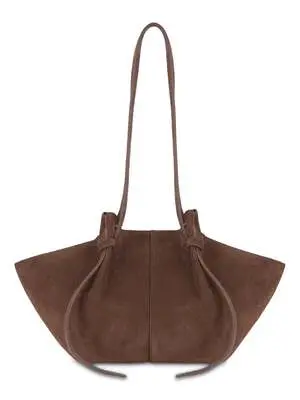 Yuzefi Mochi Suede Shoulder Bag - Brown