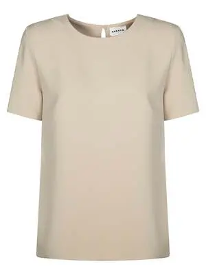 PAROSH PAROSH Cady Crewneck Short Sleeved Blouse