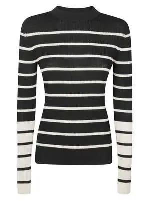 8PM Striped Fine Knit Pullover