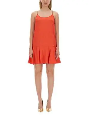 Michael Kors Chain Strap Mini Dress - Red