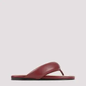 Carven Garnier Padded Nappa Leather Slides