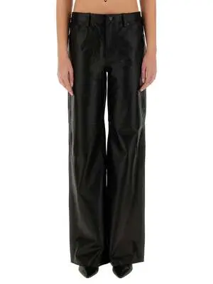 Michael Kors Luxe Leather Tailored Pants