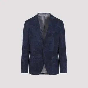 Etro Single-breasted Floral Jacquard Blazer