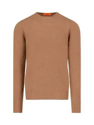 DRUMOHR Crewneck Sweater With Ribbed Cuffs And Hem - Brown